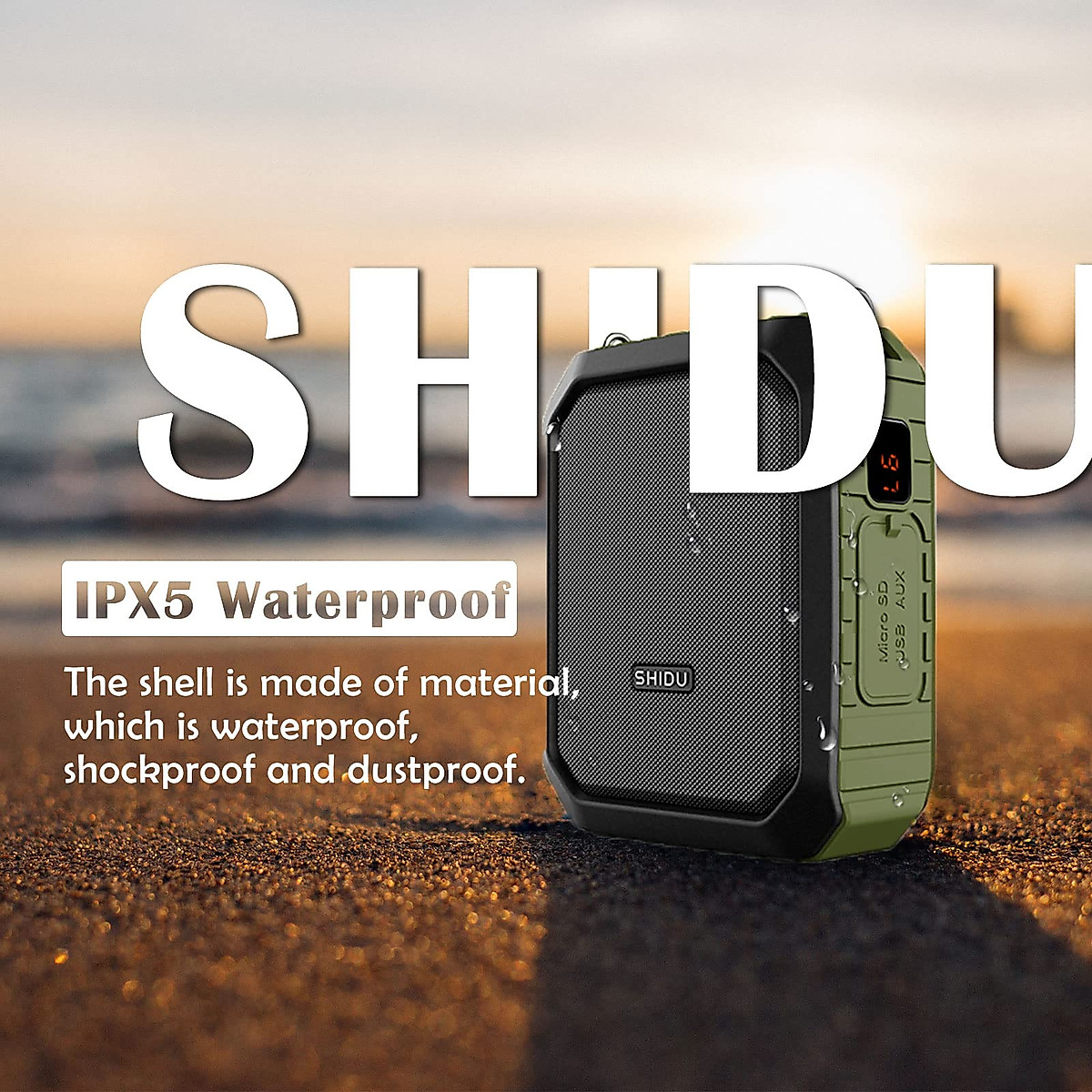 YOCEWECA Voice Amplifier with Wireless Headset Mic - 18W 4400mAh Rechargeable Mini Pa System, Bluetooth 4.2, Waterproof IPX5 Portable Speaker for Teacher, Outdoors