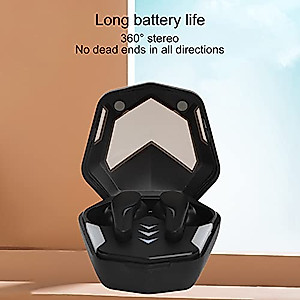 EBTOOLS Wireless Headphones, Bluetooth 5.1 Earphones Noise Canceling Sport Headphones, Wireless Earbuds with Microphone(Black)