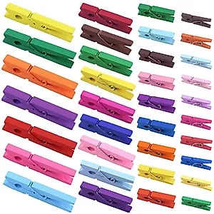 Mardatt 180Pcs 4 Sizes Wooden Colored Clothespins, 1.18" 1.38" 1.77" 2.38" Clothespins Clips Mini Clothes Pins Hanging Clips Colorful Clothespins Wooden Clips for Hanging Clothes Photos Crafts
