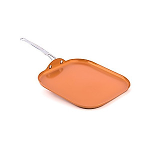 MasterPan Copper tone 11-inch Ceramic Non-stick Griddle pan