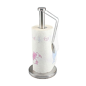 Stainless Steel Kitchen Roll Paper Towel Holder Bathroom Tissue Stand Napkins Rack Home Kitchen Storage Paper Towel Stand (Style C)