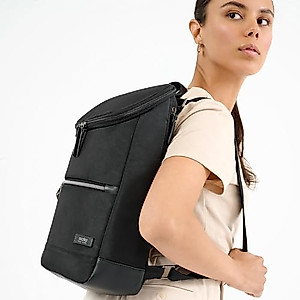 Solo New York Stealth Hybrid Backpack, Black - with Anti-Theft Features (Cut-Proof, Armored Zippers, & RFID Data Protection)