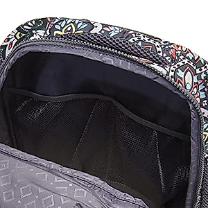 Vera Bradley Women's Recycled Lighten Up Reactive Journey Backpack, Bonbon Medallion, One Size
