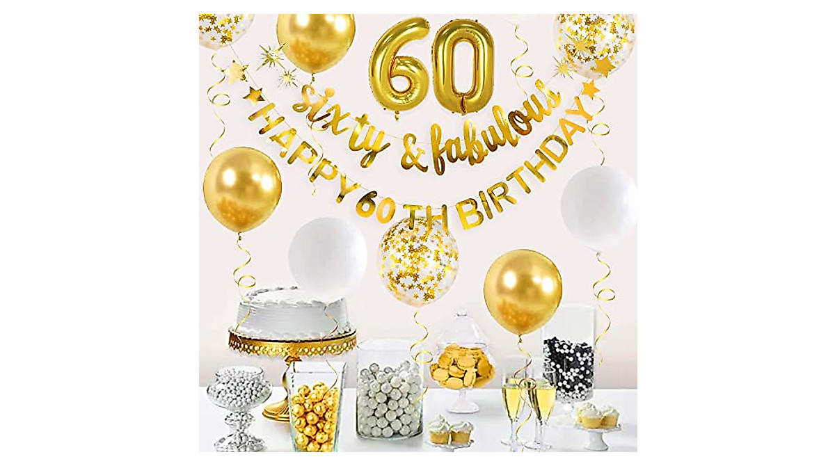 Gold 60th Birthday Banner Kit - Celebrate in Style
