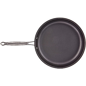 Cuisinart Chef's Classic Stainless Nonstick 2-Piece 9-Inch and 11-Inch Skillet Set - Black And Silver & 622-30G Nonstick-Hard-Anodized, 12-Inch, Skillet w/Glass Cover