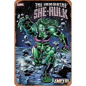 IMMORTAL SHE-HULK #1 - Vintage Comics Poster Metal Sign Man Cave Decor Anime TV Show Poster Art For Cafe Restaurant Home Metal Wall Tin Sign Retro Gift Vintage Decorations 8"x12"
