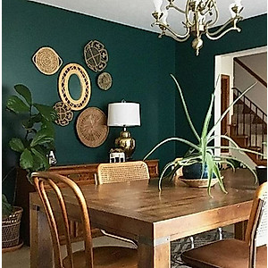 Peel and Stick Dark Oliver Green Wallpaper Matte Texture Sticker Decorative Adhesive Vinyl for Drawer Cabinet Shelf Liners Waterproof Removable (Dark Oliver Green, 15.8X100inch)