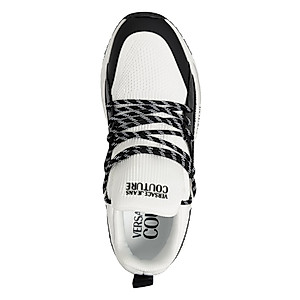 VERSACE JEANS COUTURE Men Dynamic Sneakers White - Black 8 US