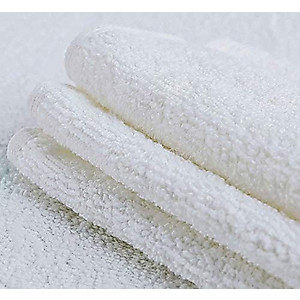 SAT AMERICANA Salon 24PK White Towels 100 percent Cotton Gym Hand Towel 16 x 26 inch Not Bleach Proof Ring Spun Cotton Maximum Softness and Absorbency, Easy Care