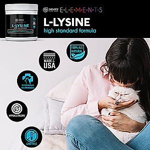 Original Extra Strength L-Lysine Powder for Cats and Dogs -Improved Immune Response, Respiratory Health, and Eye Function. All Natural Chicken for Flavor. Extra Large 125 Grams.