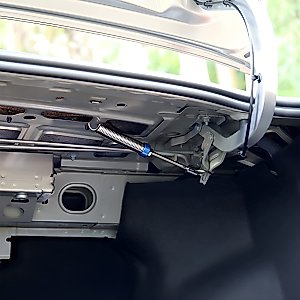 Car Trunk Lid Metal Spring, 2pcs Adjustable Auto Car Trunk Boot Lid, Automatic Lifting Spring Device, Stainless Steel Universal Lifter Accessory Open Tool for Remote-Controlled Auto Lid