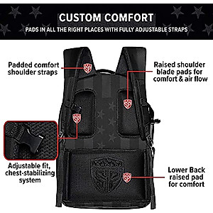 Subtle Patriot USA Backpack – Concealed Carry Backpack/Adjustable Straps and Extra Storage/Use for Travel, Work, Laptop, Hunting, and Hiking (Lady Liberty)