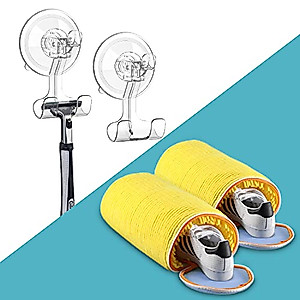 Teletrogy 2 Pack Upgraded Heavy Duty Nano Adhesive Shower Razor Holder and Shoes Laundry Bag Shoe Wash Bag for Washing Machine Bundle
