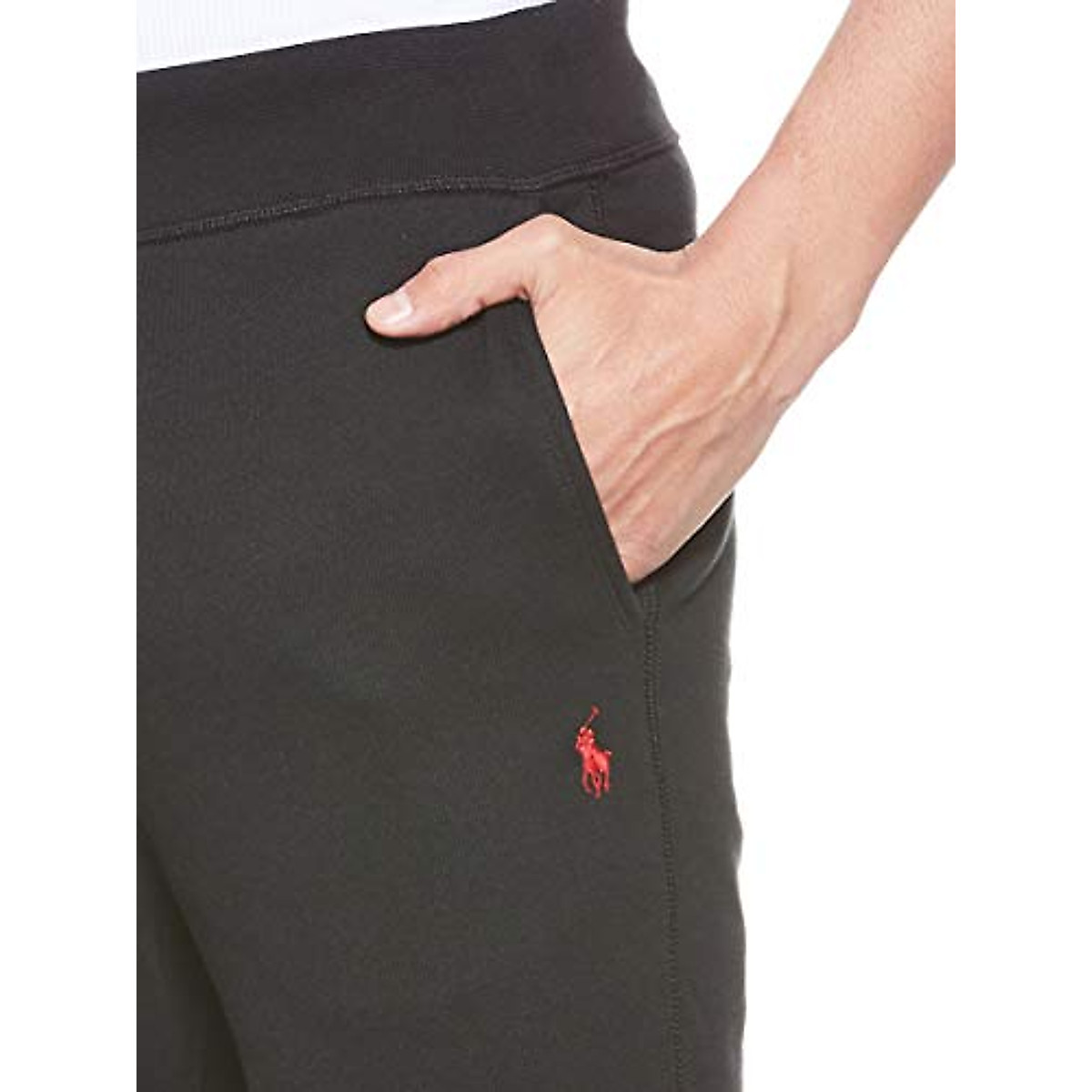 POLO RALPH LAUREN Men's Classic Athletic Pants, Black, L