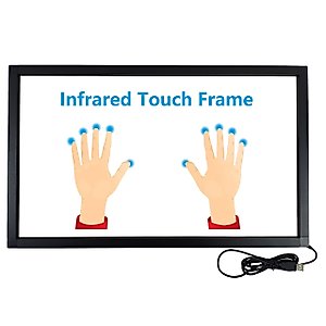 DeYoWo 32 Inch Interactive 10 Points Infrared IR Touch Screen Overlay Frame Free Driver