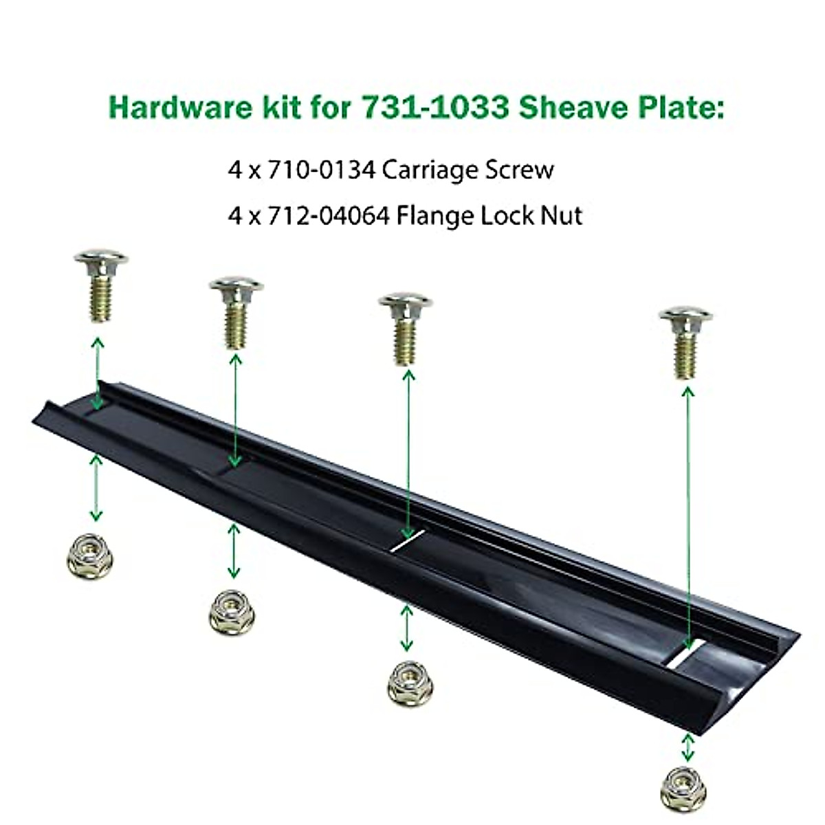 POSFLAG 753-04472 Auger Kit with 731-1033 Scraper Plate F6RTC Spark Plug Replaces MTD 735-04033, 735-04032, 731-0778, 731-0812 for Troy-Bilt Squall 210, 521, 721, 2100, 5521 21" Snow Throwers