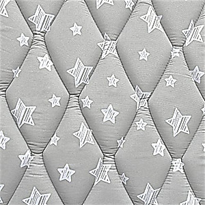 Baby Play Mat 50" X 50" Fit for TODALE Baby Playpen, Premium Foam Mat Non-Slip Cushioned Baby Playpen Mat for Playing, Grey Star