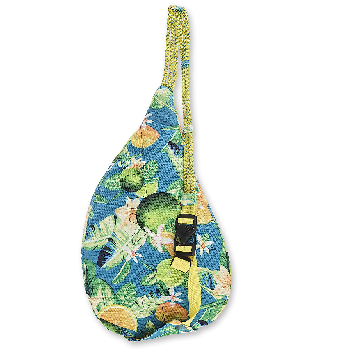 KAVU Mini Rope Sling Pack with Adjustable Rope Shoulder Strap, Ocean Citrus