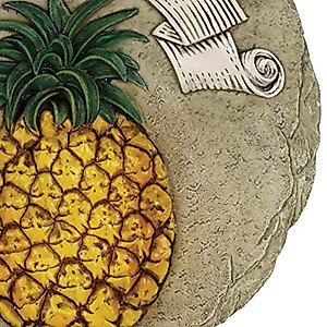 Spoontiques - Garden Décor - Pineapple Stepping Stone - Decorative Stone for Garden