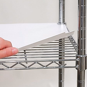 Shelf Liner, 60 x 24 in., White, PK4