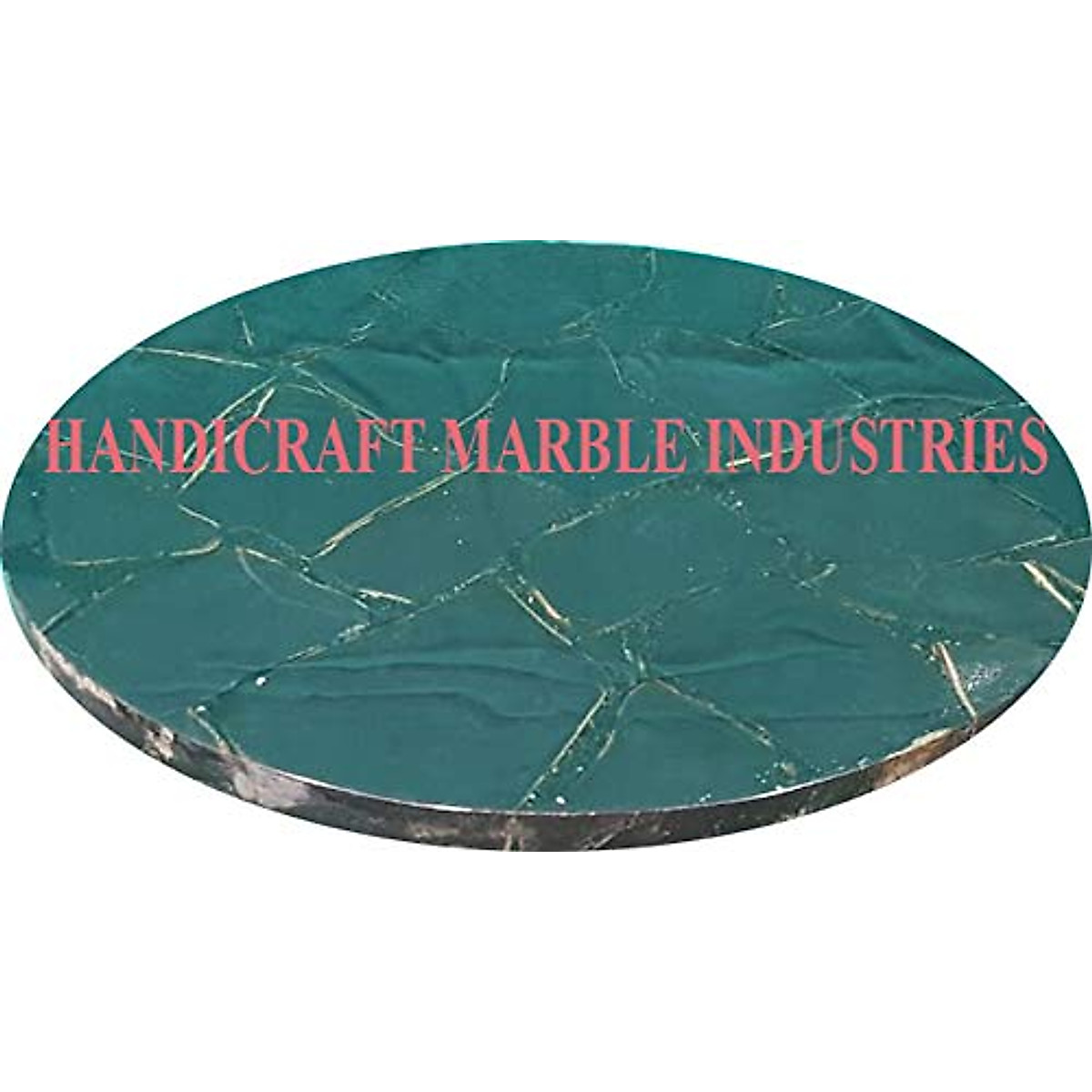 24" Inch Round Jet Black Natural Agate Coffee Table with Hair Pin Metal Base, Agate Table, Stone Coffee Table, Agate Table Top, Agate Round Coffee Table, Agate Side Table Home Decor