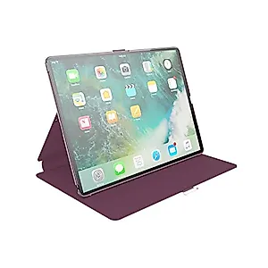 Speck Products Compatible Case for Apple iPad 9.7-Inch (2017), iPad Pro 9.7-Inch, iPad Air 2/Air, BalanceFolio Case, Plumberry Purple/Crushed Purple/Crepe Pink