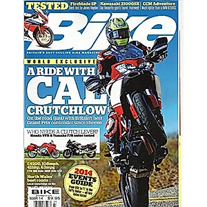 BIKE, MARCH, 2014 (BRITAIN'S BIGGEST SELLING BIKE MAGAZINE) A RIDE WITH CAL