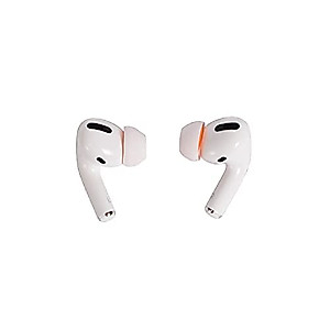 SYMBIO AirPods Pro Memory Foam & Silicone Hybrid Ear Tips. Provides Great Seal and Sound Isolation. Durable Ear Tips Easy to Keep Clean, Clicks-On, Fits Charging Case, 3 Pairs (Small, Medium, Large)