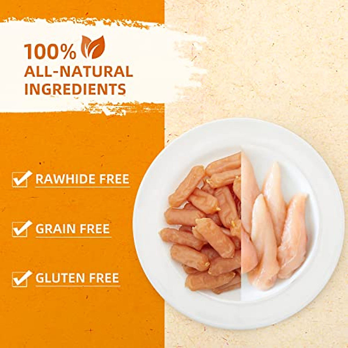 Jungle Calling Dog Treats Chicken Jerky Training Treats, Slow Roasted Snacks for Medium and Large Dogs Chewy Treats 10.6 Ounce (Chicken Sausage)