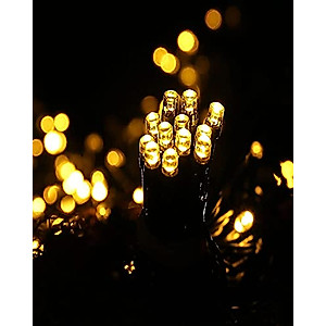 OxyLED Solar String Lights Outdoor, 72ft 200 LED String Lights Solar Powered Waterproof Decorative Fairy Lights for Garden Patio Wedding Party Christmas Tree Halloween (Warm White)