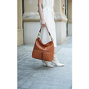 MKF Collection Shoulder Bag for Women, Vegan Leather Fashion Handbag Hobo Purse