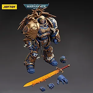 JOYTOY 7-inch Warhammer 40K 1/18 Action Figure, Ultramarines Primarch Roboute Guilliman Collection, Gift for Action Figure Lovers & Collectors Above 15 Years Old