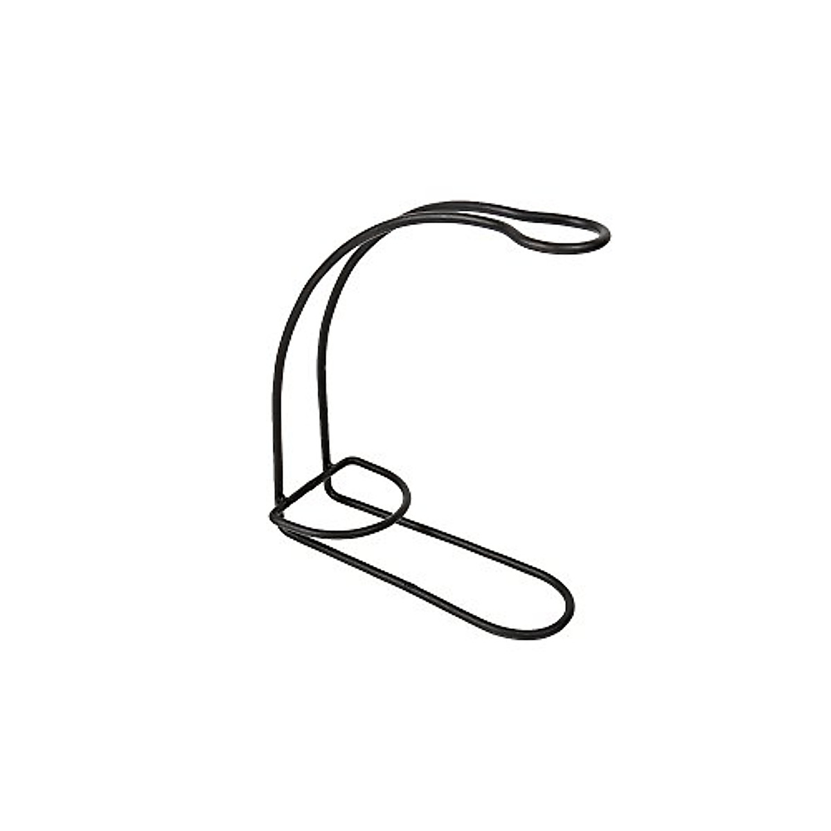 Luciano Housewares Tabletop Rack Vintage Iron Single Bottle Wine Holder, 9 inches, Black, 9" x 3.5"