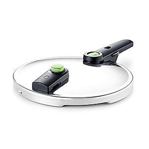 Fissler Vitaquick Green Pressure Cooker - 6.3 Qt - Made in Germany - For All Cooktops - For Gas & Induction Stovetop - Safe & Intuitive Design - Pressure Cooker Pot Steel
