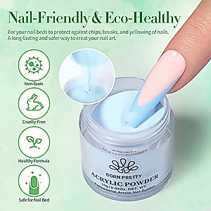 BORN PRETTY Acrylic Powder Set 36 Colors Acrylic Nail Powder Nude Pink Blue Yellow Purple Red Glitter Professional Polymer 3D Acrylic Nail Art Kit for French Nail Extension All Seasons Nail Carving