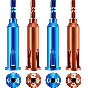 Wire Twisting Tools, Wire Stripper and Twister, Wire Terminals Power Tools for Stripping and Twisting Wire Cable (4, Blue and Orange)