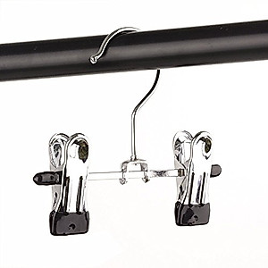 Aligle Adjustable Stainless Steel Shoe Rack Pants Folder Multi-Functional Portable Travel Laundry Washing Machine Rack Hooks Socks Clip Boot Hanger Set of 6 (6)