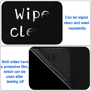 Mlici Clip on Sign Holder Chalkboard Clips, 4 Pack 8.2 x 5.8 Inch Sign Holder Clip for Retail Store Signs Displays, Black Plastic Sale Signs for Food Label Display Rotating Signs Table Clip