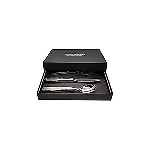 BunMo Weighted Utensils for Tremors and Parkinsons Patients - Heavy Weight Silverware Set of Knife, Fork and Spoon - Adaptive Eating Flatware (3 Pieces)