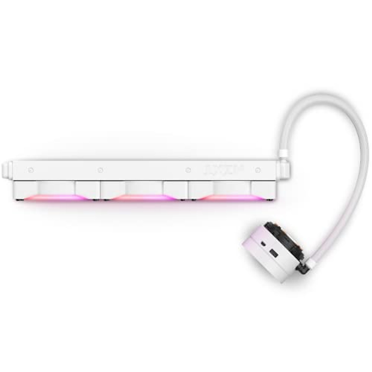 NZXT Kraken X73 RGB 360mm - RL-KRX73-RW - AIO RGB CPU Liquid Cooler - Rotating Infinity Mirror Design - Powered by CAM V4 - RGB Connector - AER RGB V2 120mm Radiator Fans (3 Included) - White