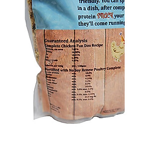 LITTLE FARMER PRODUCTS Chicken Fun-DOO Non-GMO, Soy-Free Chicken Treat | Premium Poultry Meal Worm, Vegetable & Herb Mix (3 lbs)