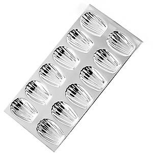 Norpro Tin Madeleine Sheet, 1-Pack, Silver