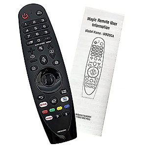 Remote Control AKB75855501 for LG Magic TV Replacement MR20GA OLED55CXPUA for UN85 UN81 UN80 UN74 UN73 UN71 with Point, Click, Scroll, and Voice Control
