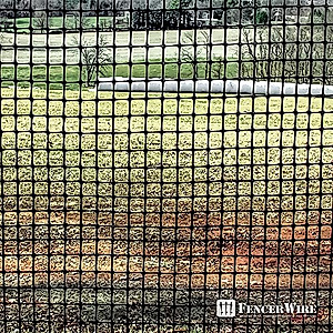 Fencer Wire Black Plastic Poultry Netting Animal & Garden Fence Recyclable Plastic Barrier Environmental Protection Mesh 0.5" x 0.5" (3 ft. x 15 ft.)