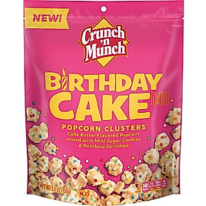 CRUNCH 'N MUNCH Birthday Cake Flavored Popcorn Clusters, 5.5 oz.