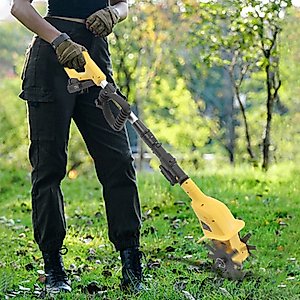 CHUNILLE Mini Tiller Cultivator Battery Powered Rototiller Cordless Garden Farm Tool 20V (Style 1)