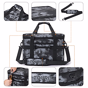 TOURIT Cooler Bag 48-Can Insulated Soft Cooler Large Collapsible Cooler Bag 32L Lunch Coolers for Picnic, Beach, Work, Trip, Tie-Dyed Black