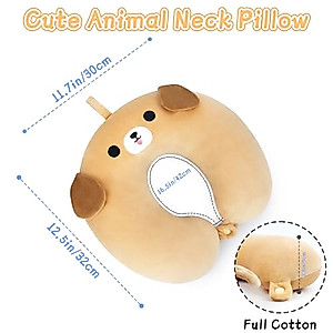JEROKUMI Kids Travel Pillow, Kid Neck Pillows for Sleeping Travel Cute U Shaped Neck Pillow, Neck Pillows for Travel, Airplane, Car, Road Trip, Travel Pillow for Kids & Adults