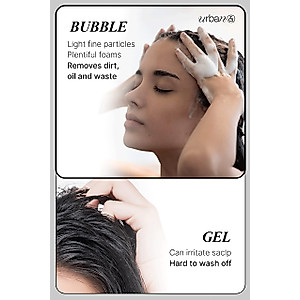 URBANAND Bubble Shampoo | Hair Breakage Repair & Scalp Care Cleansing Shampoo | Korean Beauty Hair Care Dry Scalp Shampoo w/Green Propolis & Cica Complex for Hair Shine & Scalp Revival (16.9oz)