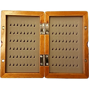 Wooden Fly Box Hand Made Premium Fishing Tackle Box Size L